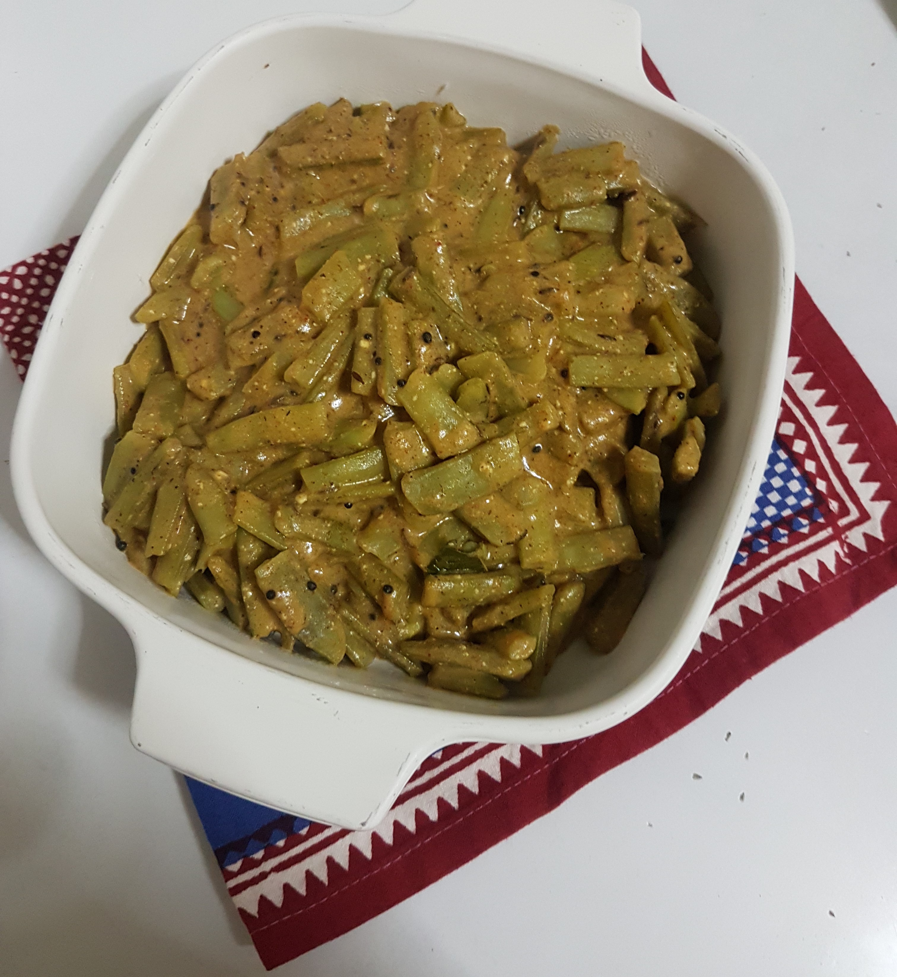 Cluster Beans in yogurt gravy | My Cooking Diaries "CooklikeCecilia.com"