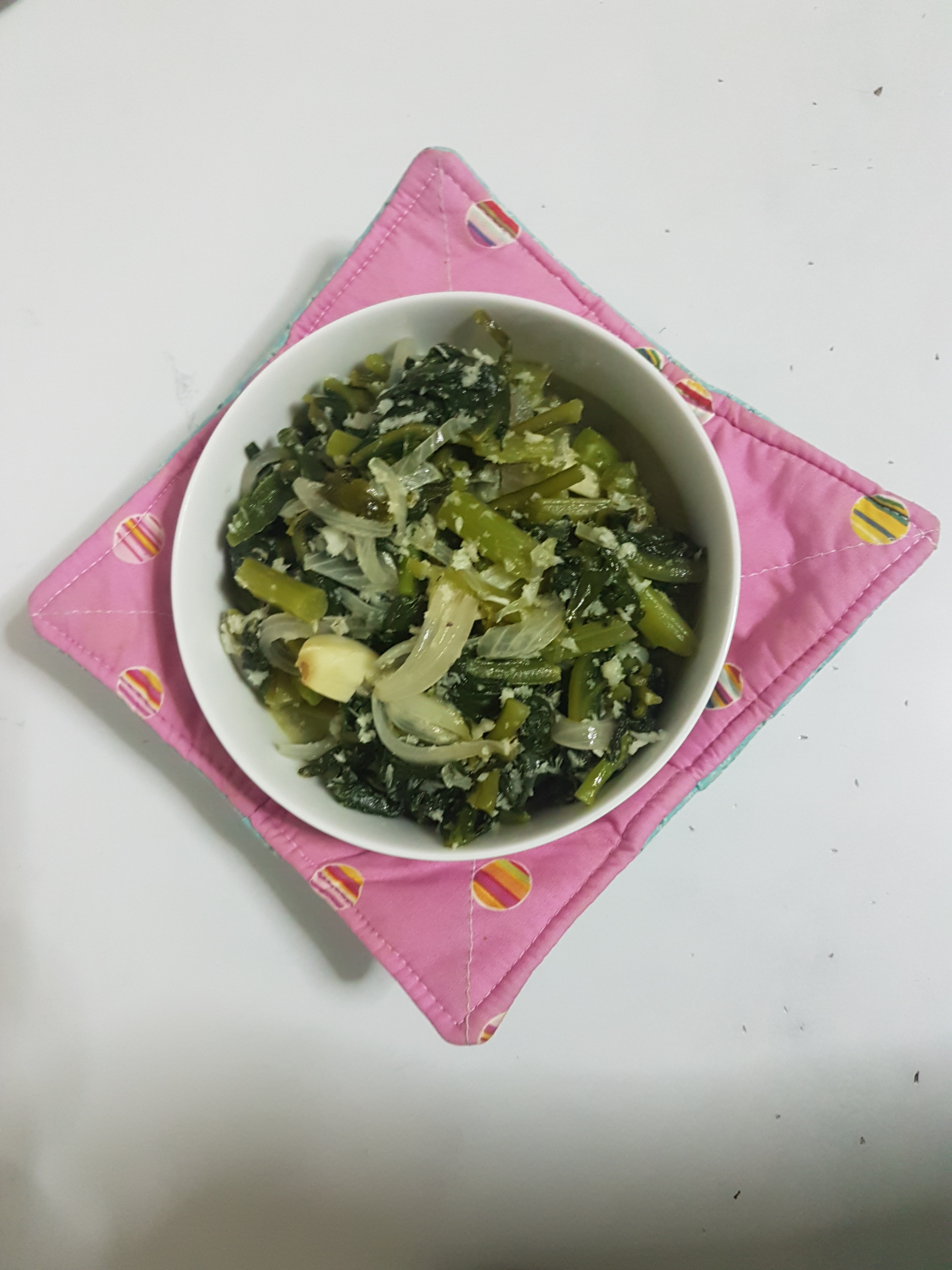 Valchi Bhaji Tel Piyav | My Cooking Diaries "CooklikeCecilia.com"